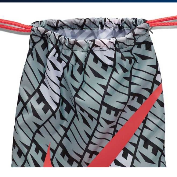Nike | Bags | Nike Adult Drawstring Backpack All Over Logo | Poshmark